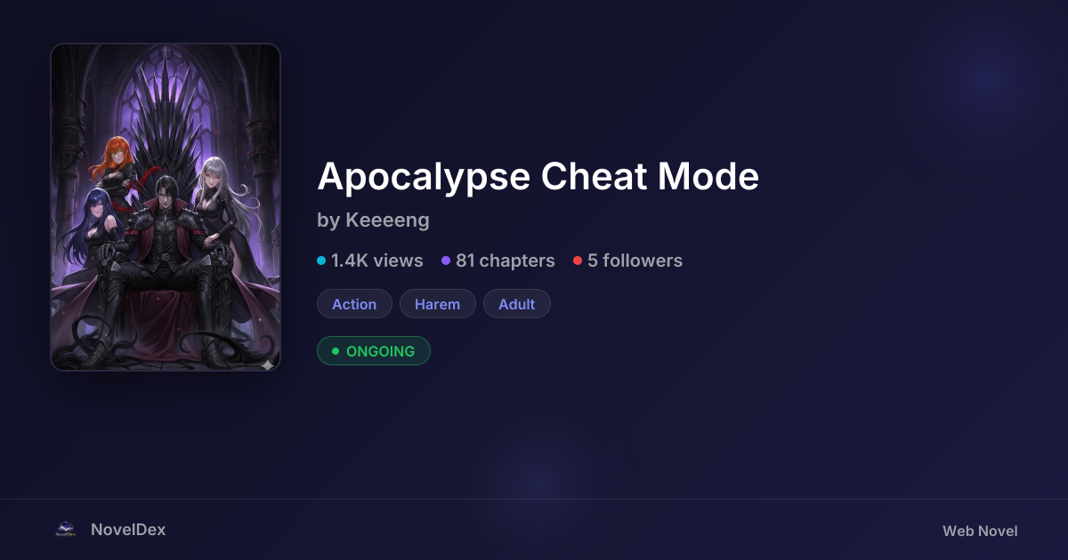 Apocalypse Cheat Mode by Keeeeng | NovelDex