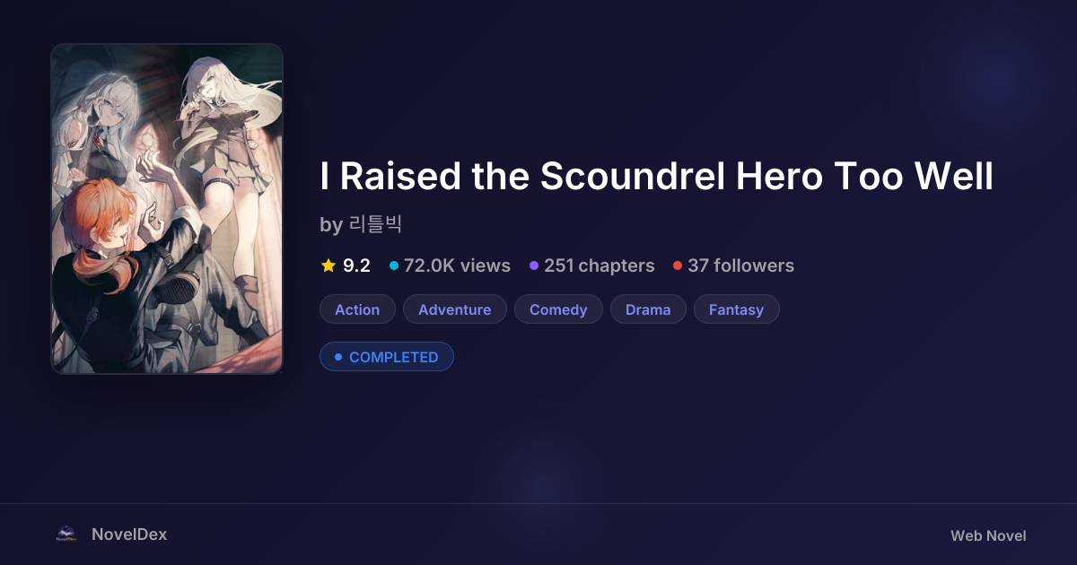 I Raised the Scoundrel Hero Too Well by 리틀빅 | NovelDex